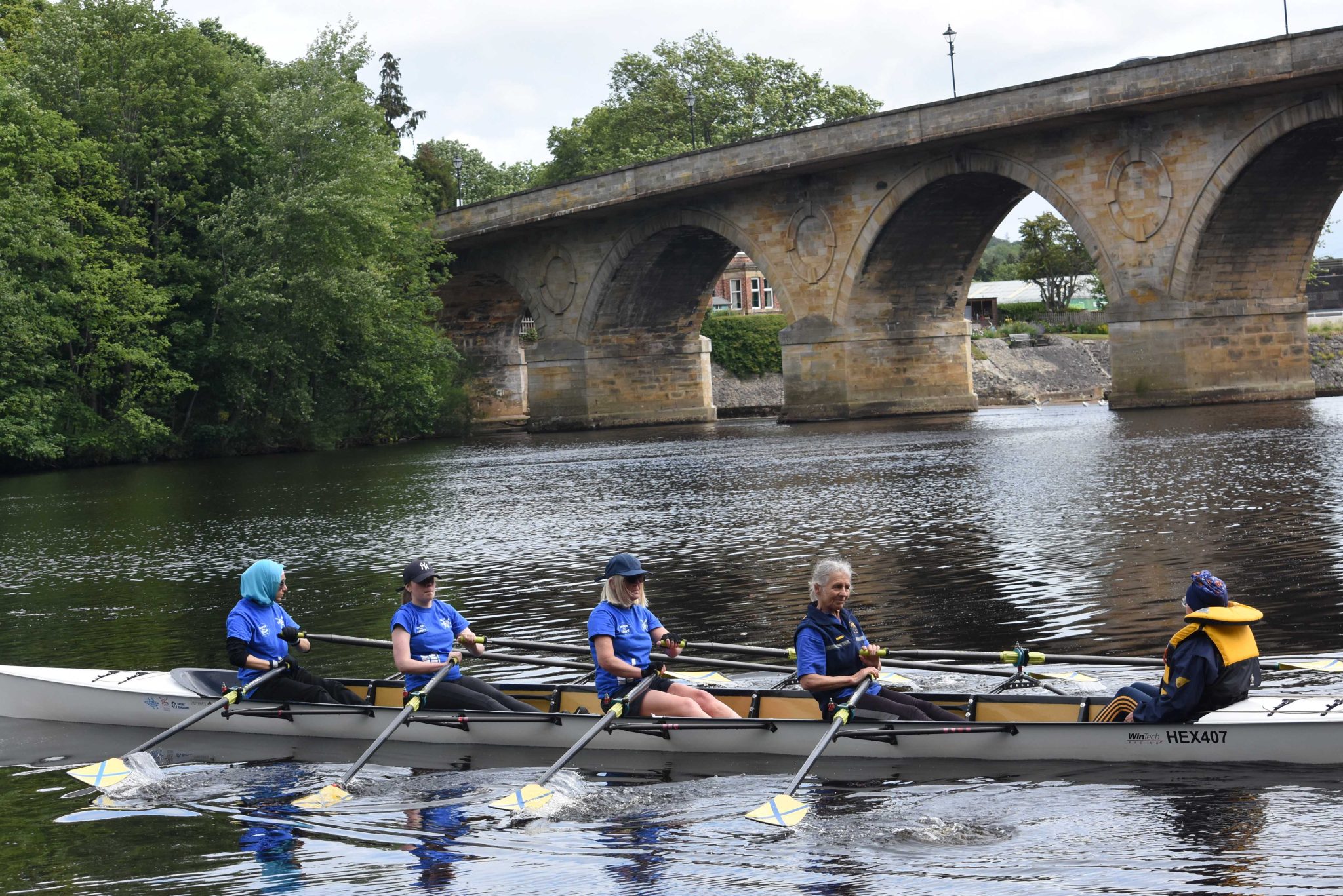 Sunday League sculling skills at Hexham – Durham Amateur Rowing Club