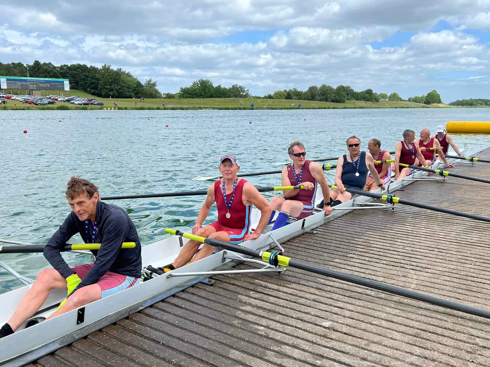 Masters medal at Nottingham – Durham Amateur Rowing Club